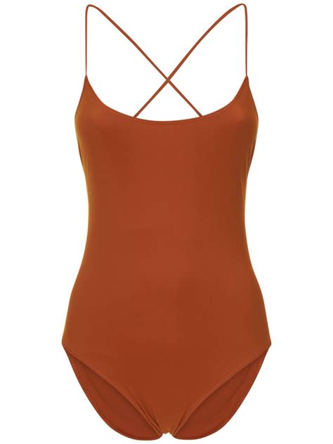 Lido Uno One Piece Swimsuit In Terracotta Modesens