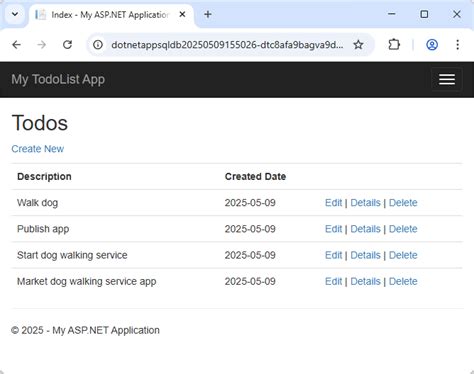 Tutorial Aplicativo Aspnet Com O Banco De Dados Sql Do Azure Azure App Service Microsoft Learn
