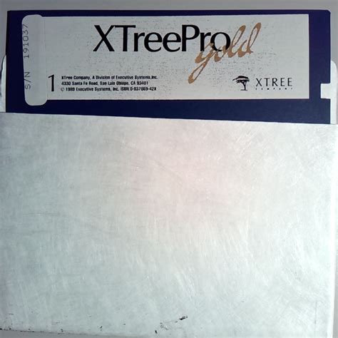 Xtreepro Gold Version 14 With Archive Manager 1990 Xtree Company