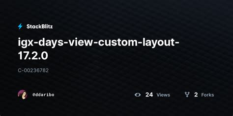 Igx Days View Custom Layout Stackblitz