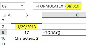 Show Formulas Excel FORMULATEXT Function For Troubleshooting