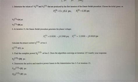 Solved In The Power System Shown In Figure Q7 Bus 1 Is The