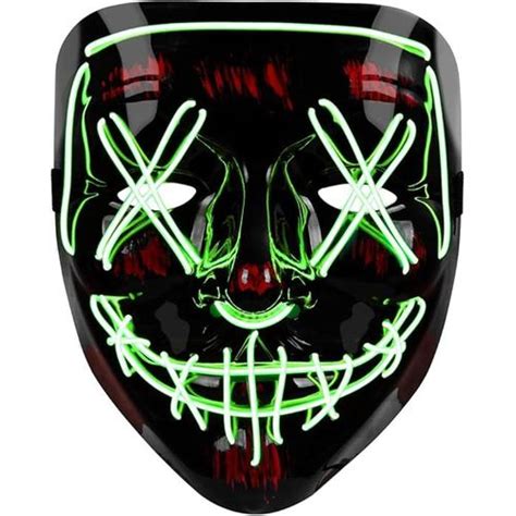 General Ou Band Led Halloween Mask Purge Mask Costume Scary Hacker