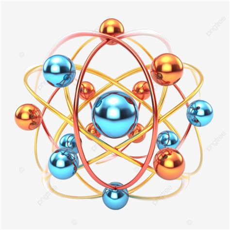 Atom Structure Protons Neutrons And Electrons Orbiting The Nucleus