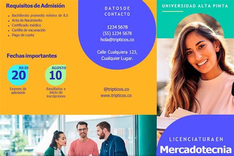 Plantillas de Trípticos Educativos Descarga Gratis