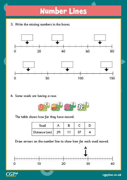 Number Lines Sen Year 3 Cgp Plus