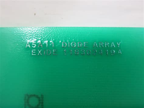 Exide 118302419 A A5a11 Diode Array Board Card 101072406 Rev B Tk4811