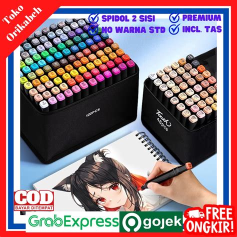Jual Spidol Sepidol Gambar Lukis Aesthetic Warna Lengkap Spidol