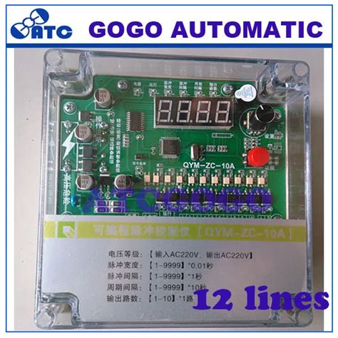 qym zc 12a pulse controller ac220v pulse valve controller cleaning dust