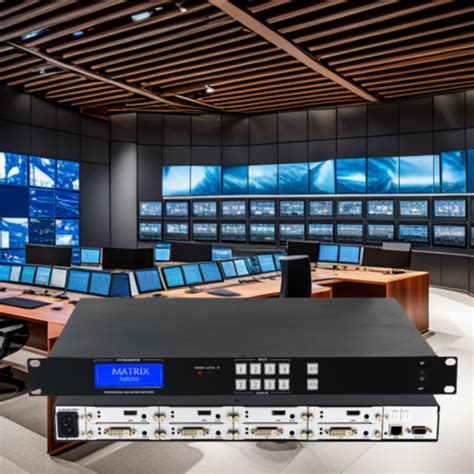 Advanced 4 Input And 4 Output Port Hybrid Modular Matrix Switcher Hs Mx0404