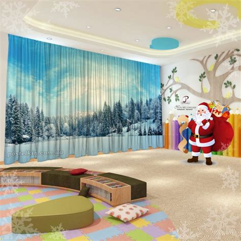 Штори для дитячого садка Зимові купити по самим низьким цінам в Україні