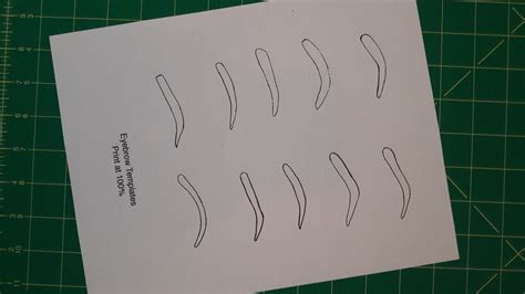 Diy Eyebrow Stencils With Printable Template 6 Steps