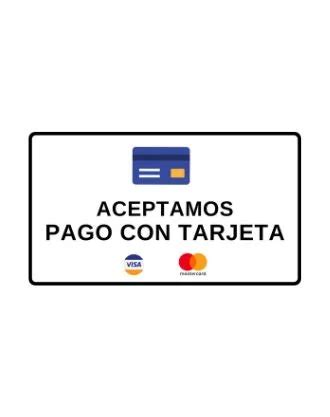 Cartel De Aceptamos Pago Con Tarjeta Para Imprimir Word