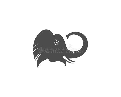 Modern Elephant P Letter Alphabet Logo Design Stock Illustration