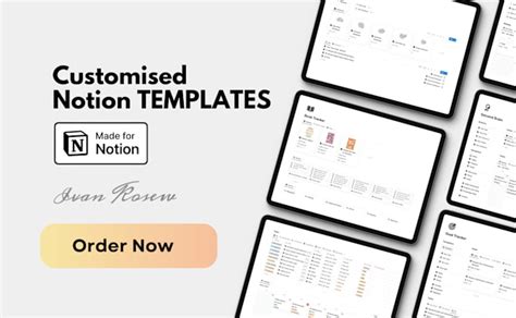 build a customized and an advanced notion template by ivan kosev fiverr