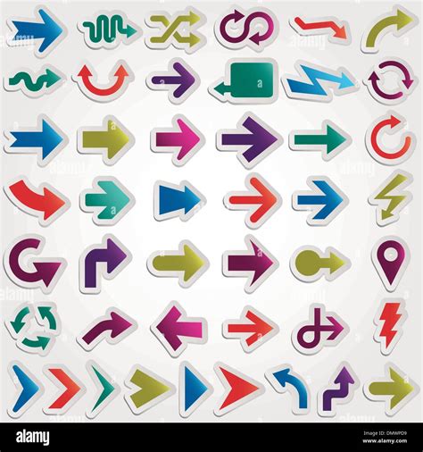 Vector Arrows Set Stock Vector Image And Art Alamy