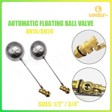 Brass Automatic Floating Ball Valve 12 34 Size Float Valve For