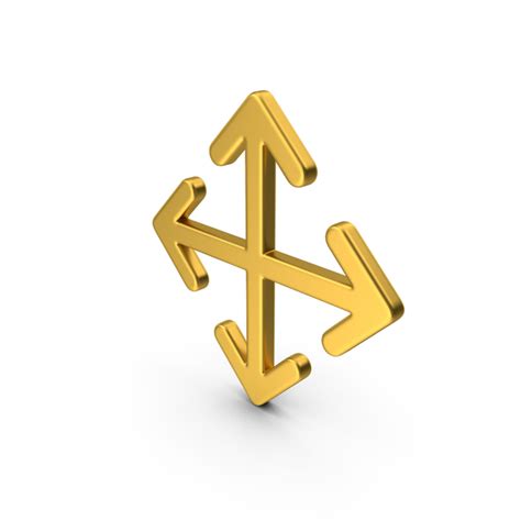 Gold Arrow Four Direction Png Images And Psds For Download Pixelsquid