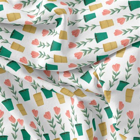 پارچه مخمل کوسن مدل گل گلی سفید کد 5011114 پارچه باما