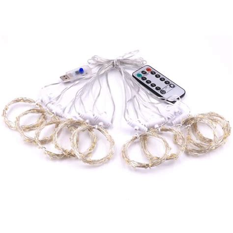 Led 창 커튼 조명 사진 배경 조명 반짝이는 스트링 조명 웨딩 파티 침실 벽용 리모컨 포함 야외 조명