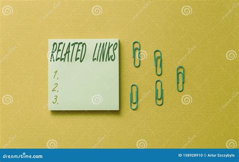 Writing Note Showing Related Links Business Photo Showcasing Website