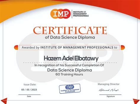 Certificate Of Data Science Diploma Freelancer