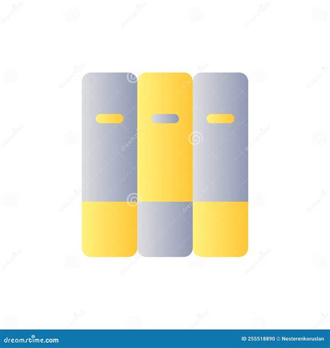 Organize Bookshelf Flat Gradient Two Color Ui Icon Stock Vector Illustration Of Interface