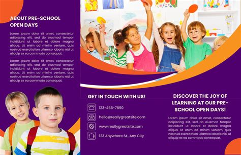 Play School Leaflet Design