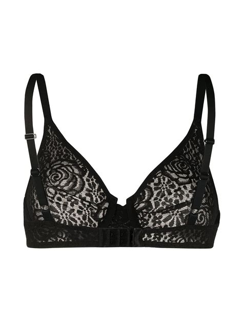 Wacoal Halo Lace Moulded Underwire Bra Black Farfetch Th
