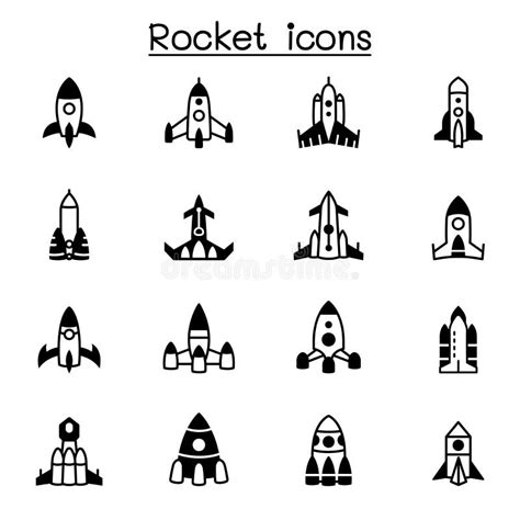 Rocket Spaceship Shuttle In Space Vector Icon Stock Vector Illustration Of Shuttle Flat