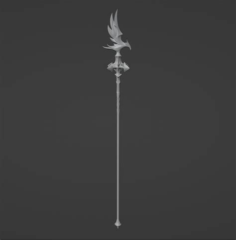 Stl File Genshin Impact Missive Windspear Digital 3d Model Files