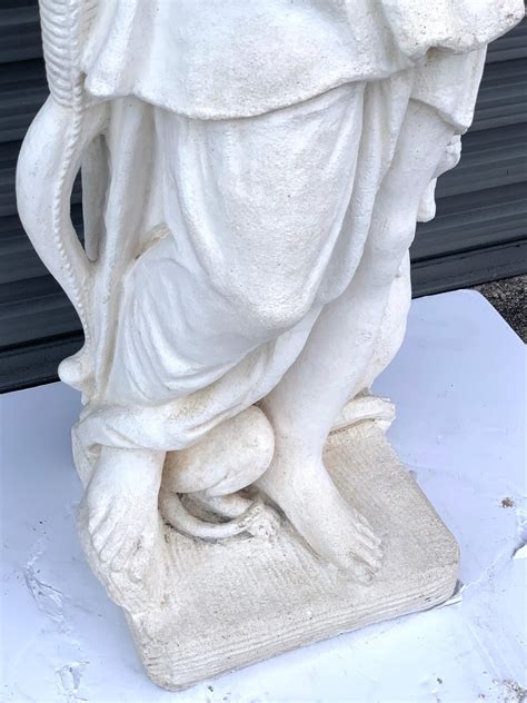 Pair Of Vintage Cast Sone Statues Of Apollo And Diana For Sale At 1stdibs