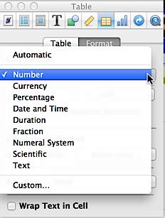 Fix Numeric Formatting In Apple Pages Table Cell