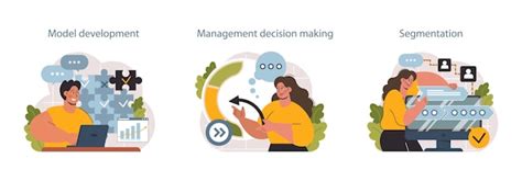 Premium Vector Predictive Analytics Set Process Of Using Data To Forecast Future Outcome