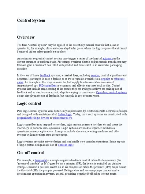 control system pdf control system systems theory
