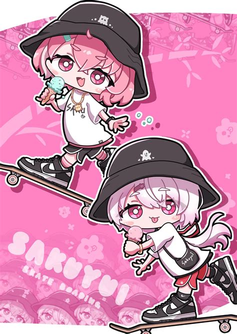 Shiina Yuika And Sasaki Saku Nijisanji Drawn By Gyorasuke Danbooru