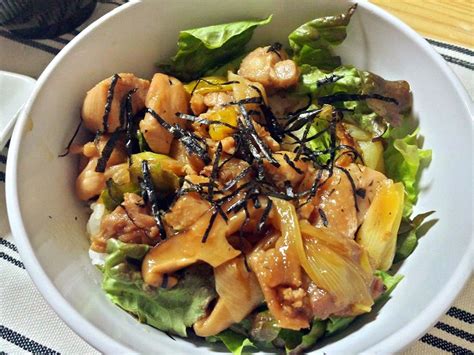 鶏の照り焼き丼 料理レシピ 簡単・お手軽・作り方 レシピタイム