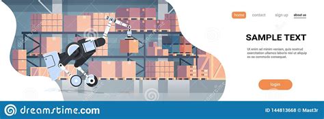 Robotic Arm Loading Cartons On Pallet Royalty Free Stock Photo CartoonDealer