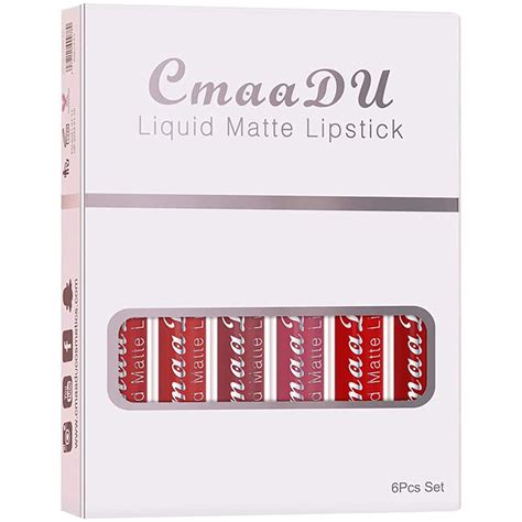 Cmaadu 6pcs Liquid Matte Lipstick Set Cloud Shop Bd