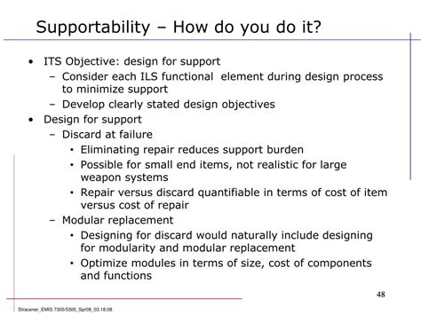 Ppt Systems Supportability Analysis Overview Powerpoint Presentation