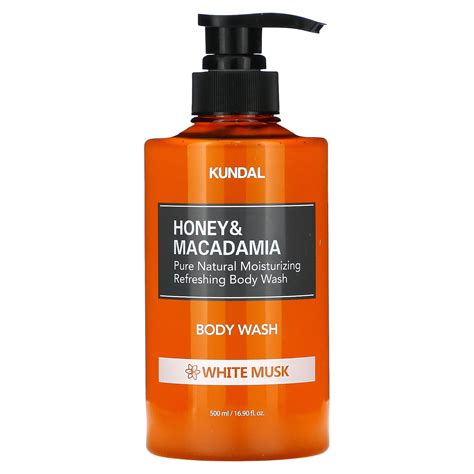 Kundal 꿀 And 마카다미아 바디 워시 화이트 머스크 500ml1690fl Oz