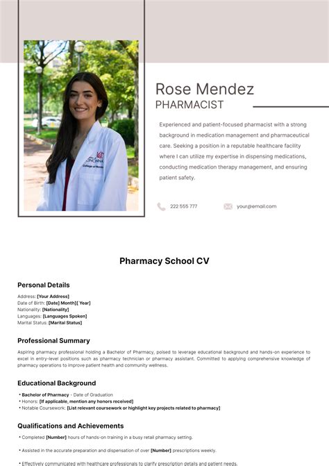 Free Pharmacy Templates To Edit Online