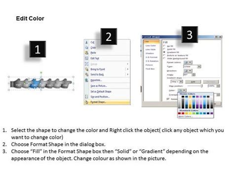 Hands Depicting Stages Process Flow Chart Description PowerPoint Slides