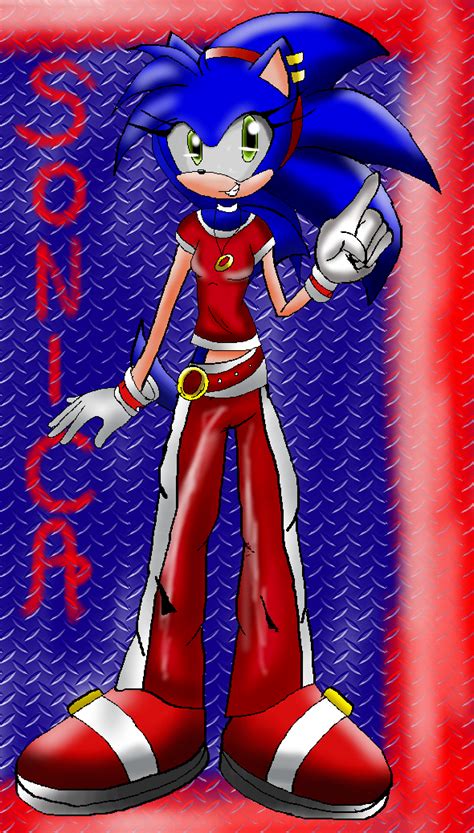 Sonica The Hedgehog By Trisha Wolfox On Deviantart
