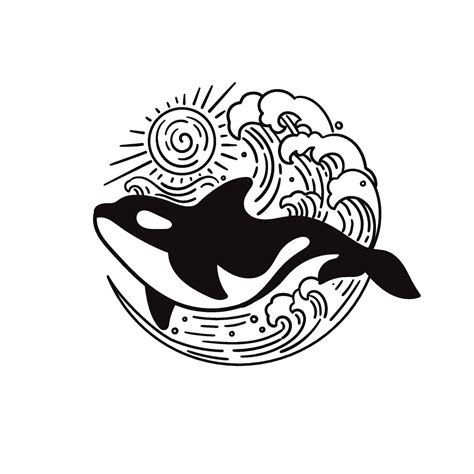 Orca Killer Whale Vector 13725210 Vector Art At Vecteezy