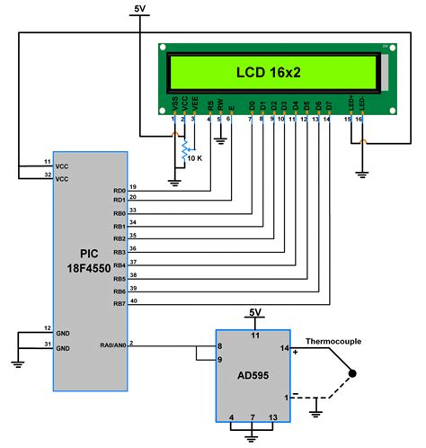 Thermocouple Interfacing With Pic18f4550 Pic Controllers
