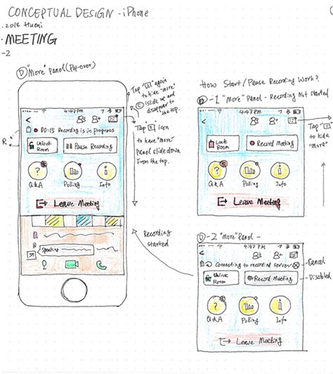 Webex Ios App More Panel On Behance