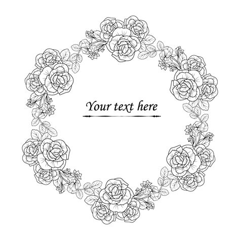 Rose Flower Border Design Rose Border And Frame Design Rose Border