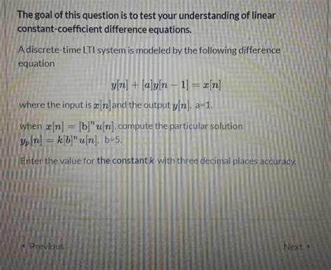 Solved The Goal Of This Question Is To Test Your Chegg