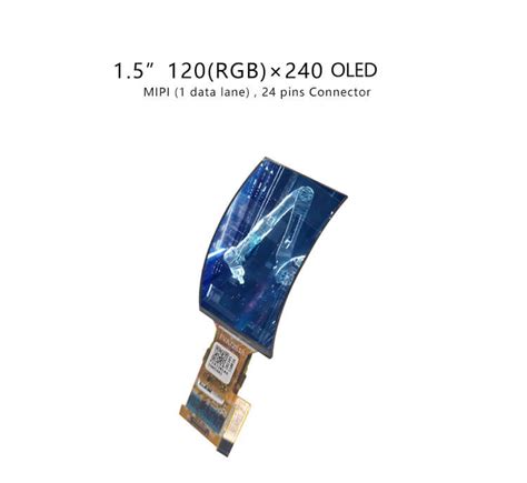 Factory Custom 1 5 Inch 120x240 MIPI Interface OLED Display Flexible Amoled Can Custom Touch